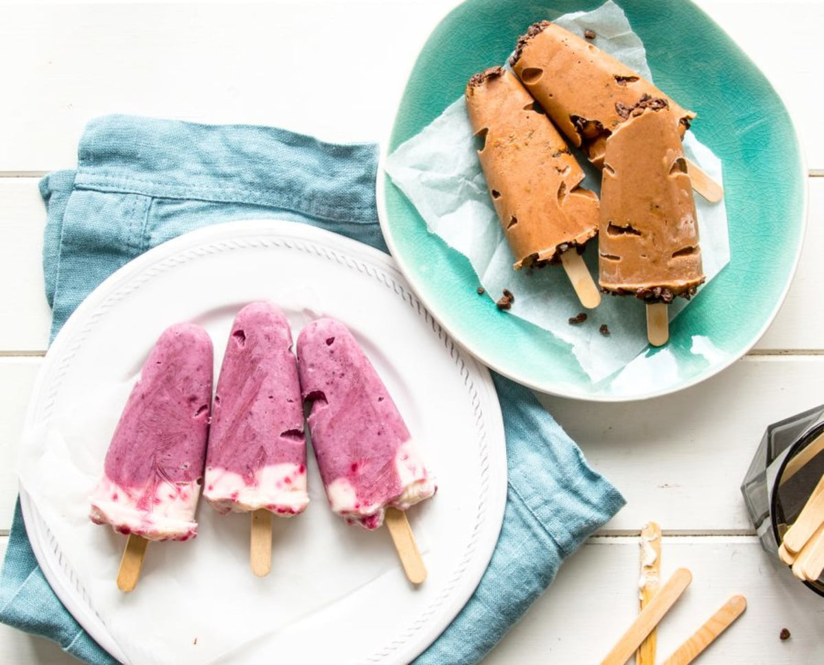 Vanilla and berry superfood pops - Power Super Foods